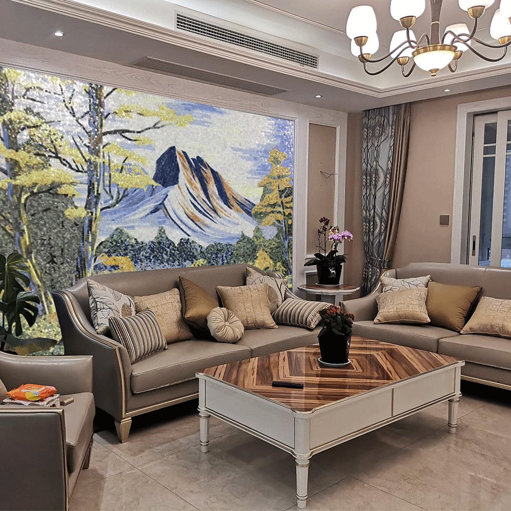 Grand snow mountain design Mosaic art – Rich Mosaic Art